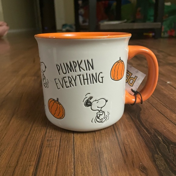 Peanuts | Dining | Peanuts Pumpkin Everything Stoneware Mugwith Leaf ...